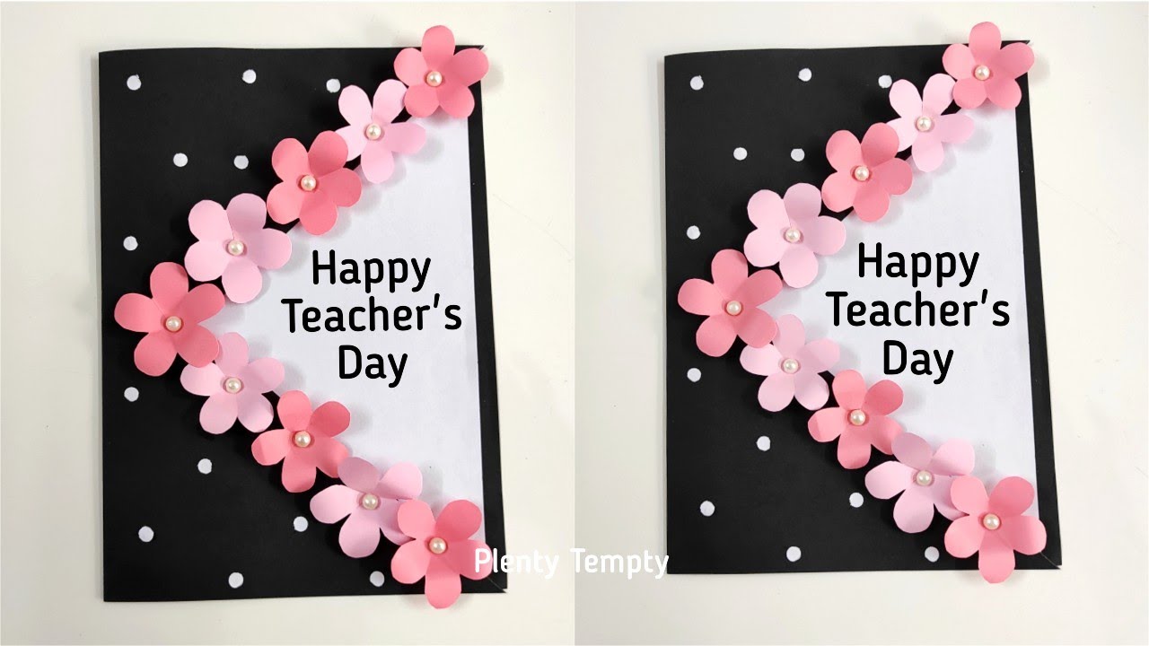 Quick Teacher's Day Card Idea / Teachers Day Card Easy & Simple / Happy ...