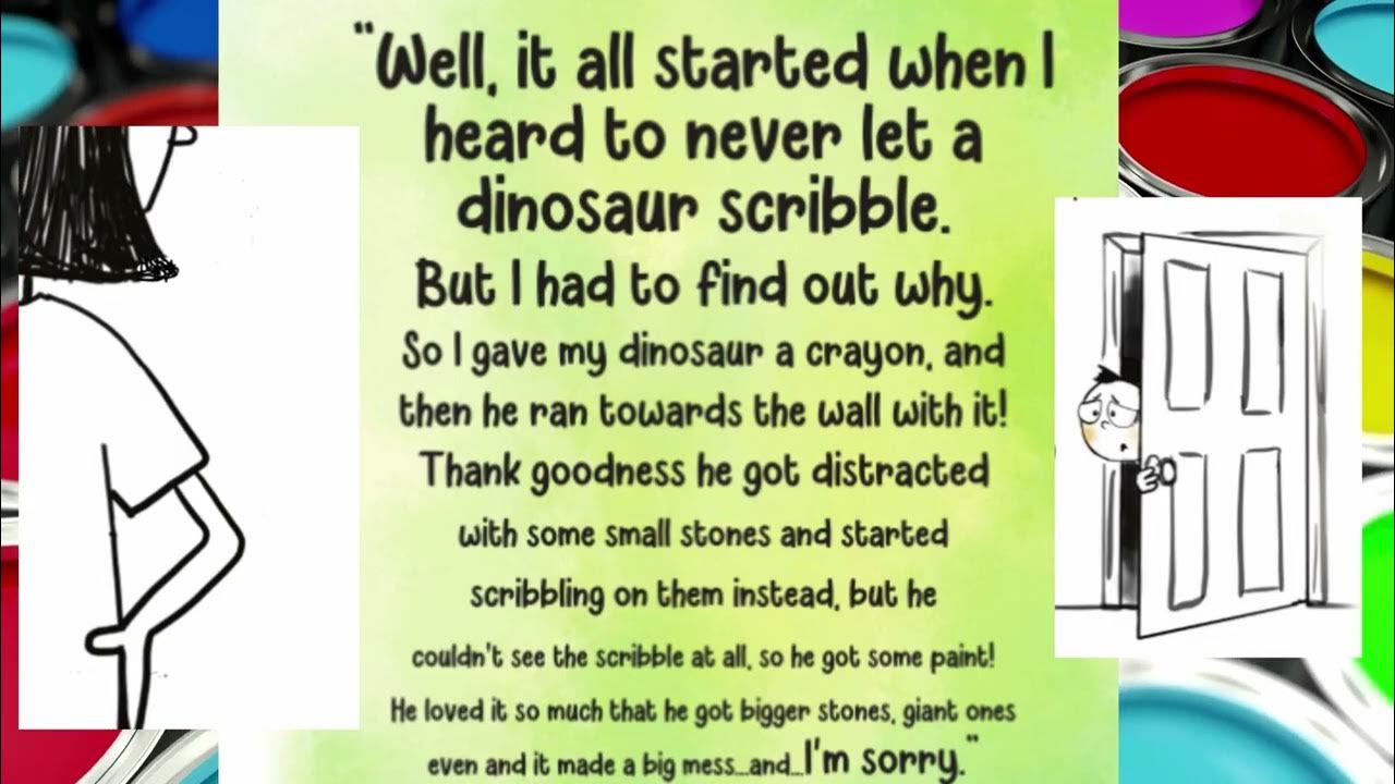 Never let a dinosaur scribble! by Diane Alber Kids Book Read Aloud ...