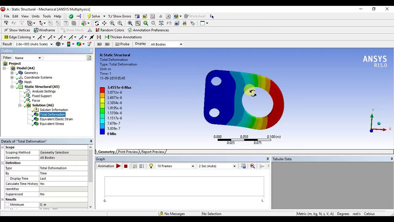 Ansys Tutorials- How to Model & Analyse 2D bracket in Ansys Workbench ...