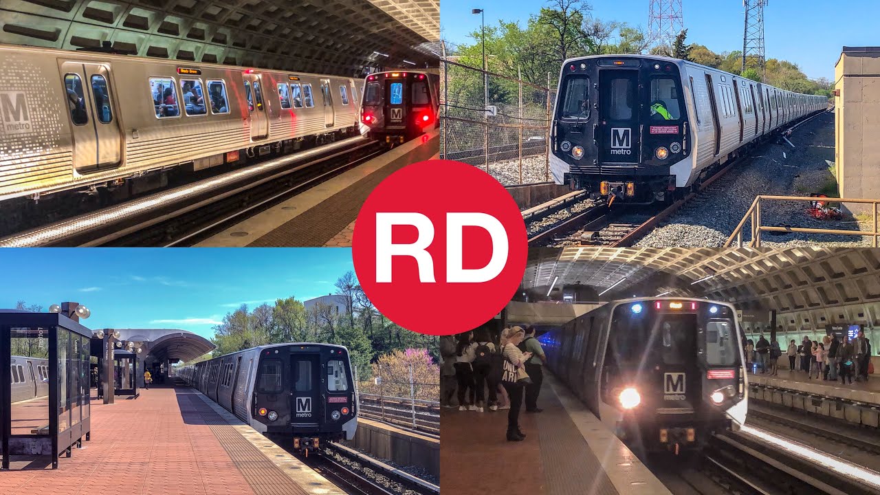 WMATA Kawasaki 7000 Series Compilation on The Red Line - YouTube