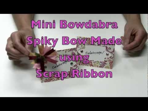 Mini Bowdabra Spiky Bow Tutorial - YouTube
