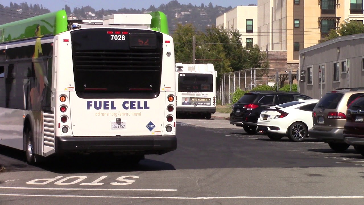 AC Transit - New Flyer XHE40 Route 52 #7026 - YouTube