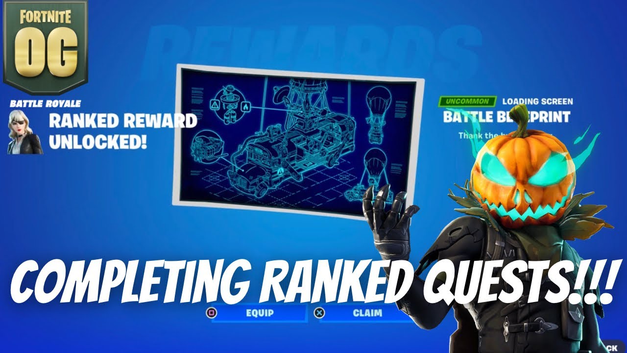 Completing All Season OG Ranked Quests!!! Fortnite Battle Royale Season ...