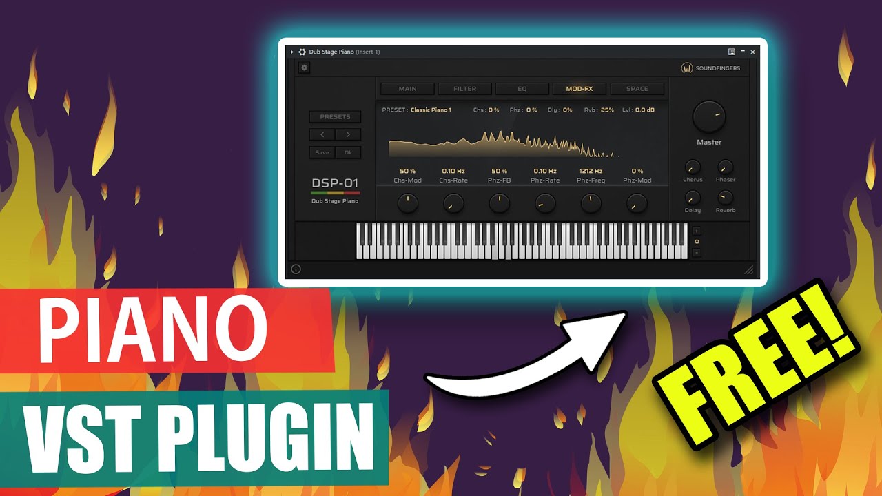 Dub stage Piano Soundfinger free piano vst plugin - YouTube