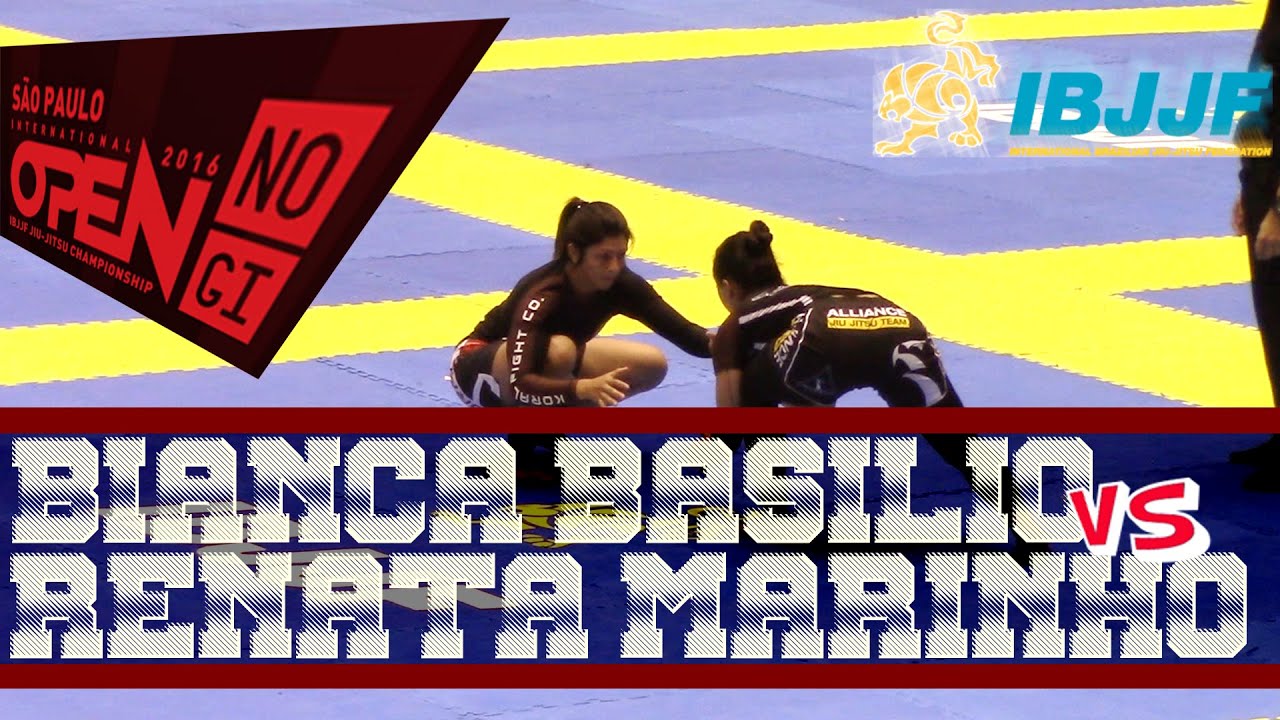 Jiu Jitsu SP OPEN - Bianca Basilio Vs Renata Marinho - YouTube