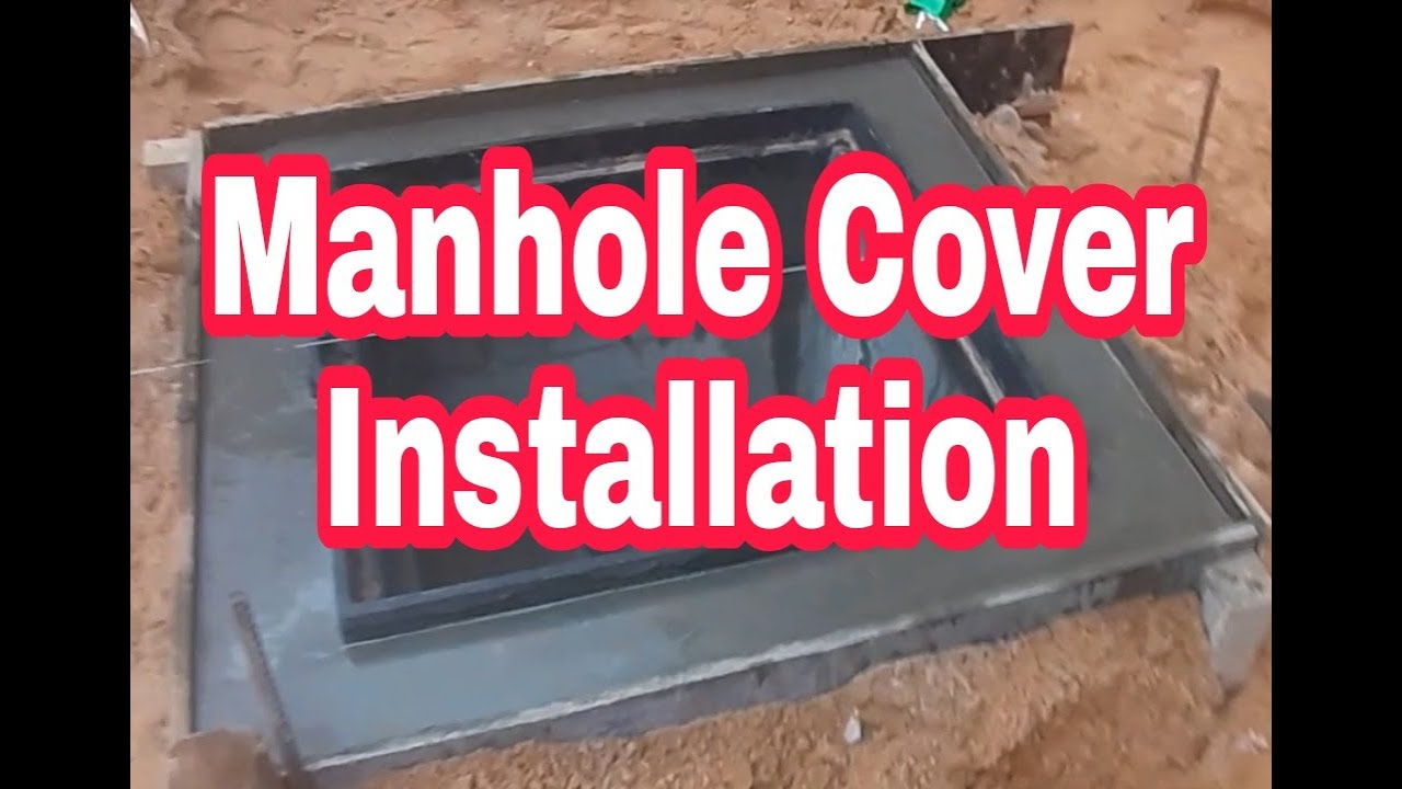 manhole cover installation - YouTube