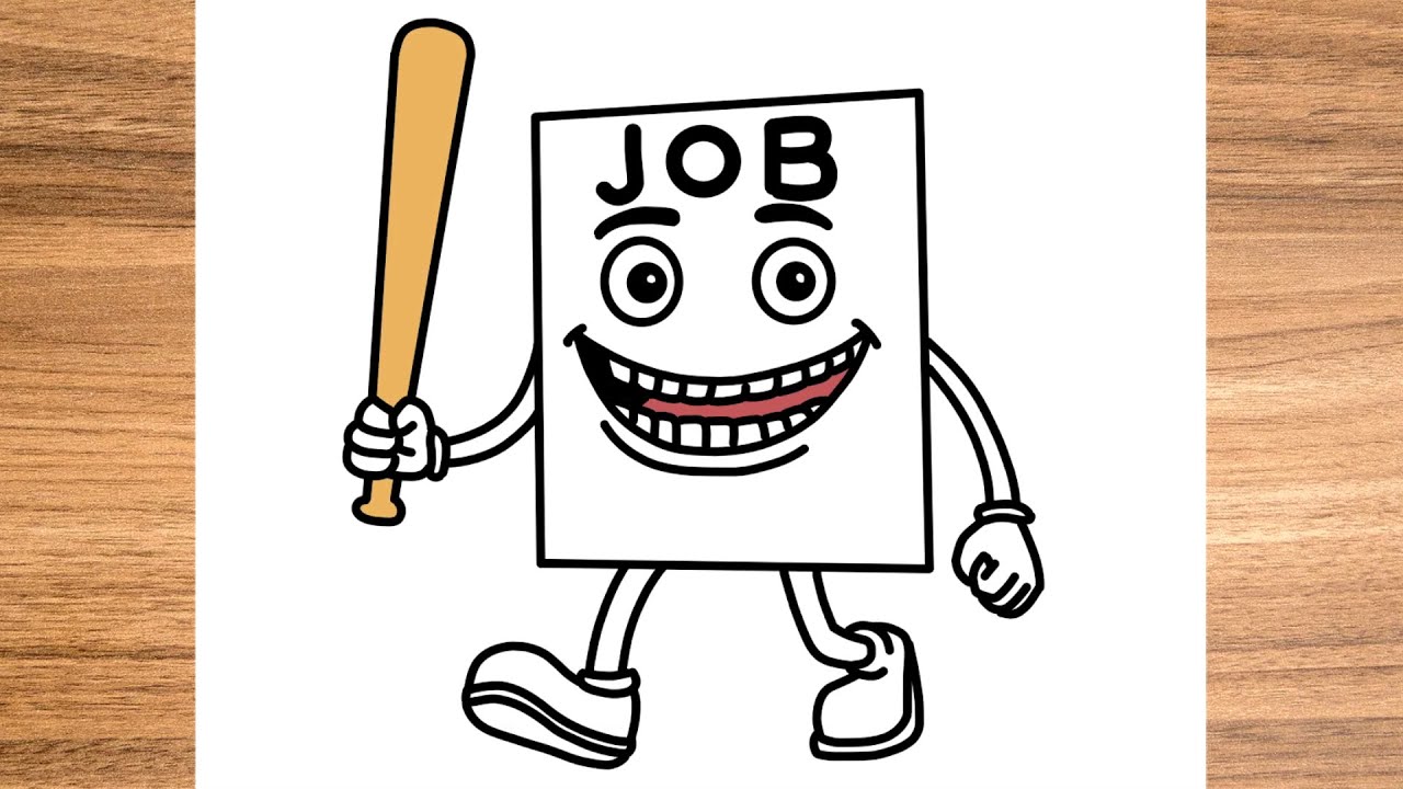 How to draw Job Job Job Sahur Brainrot - YouTube