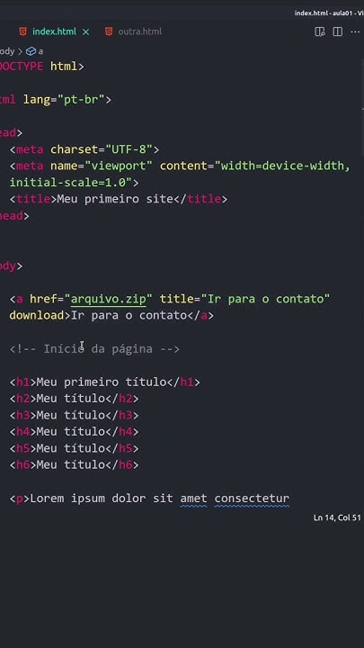 Âncoras HTML - YouTube