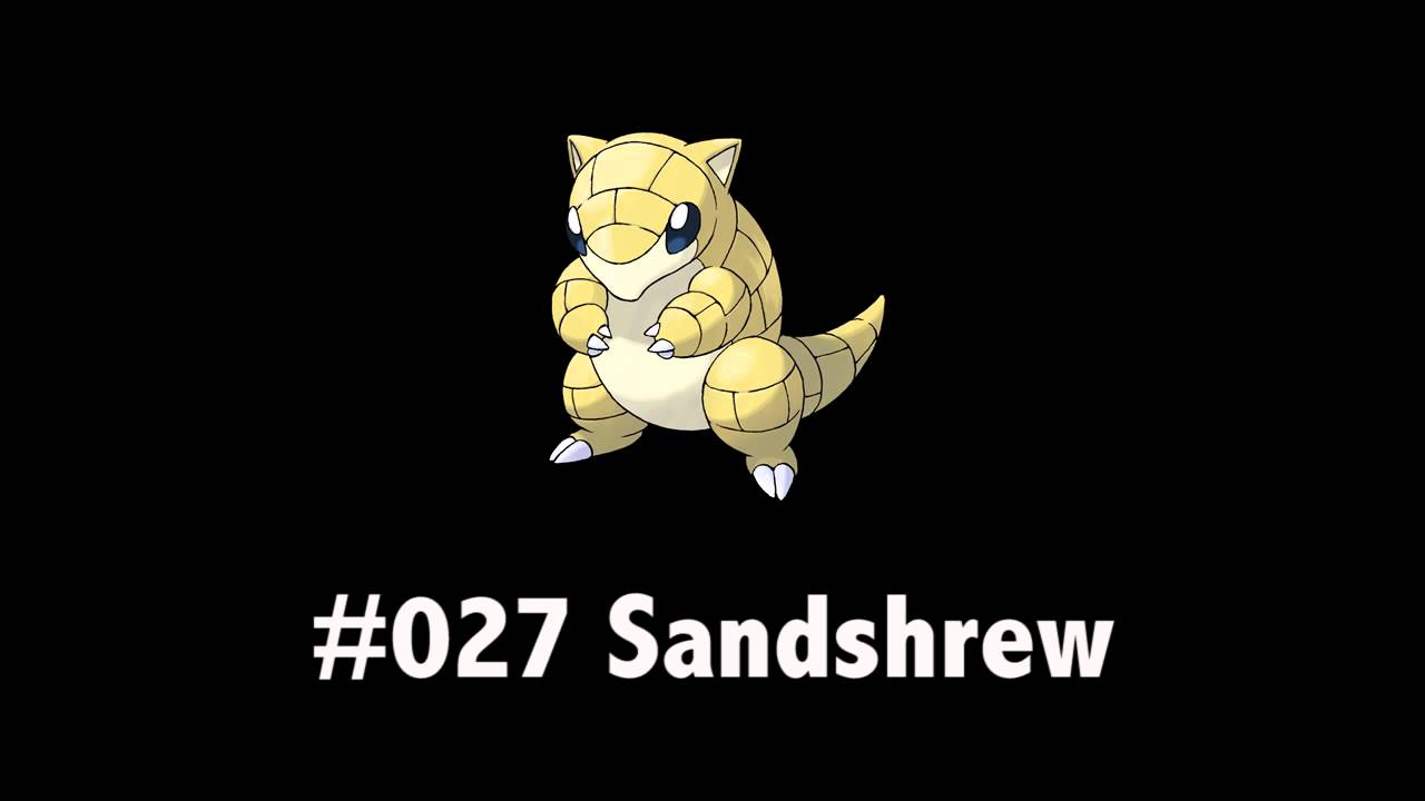 Pokemon Cries: #027 Sandshrew - YouTube
