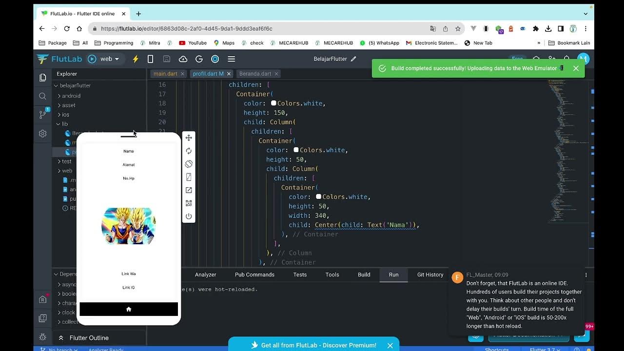 Flutter v3.7 Flutlab 2023 #04 - BottomNabigationBar & Gesturedetector | Flutter Indonesia ...