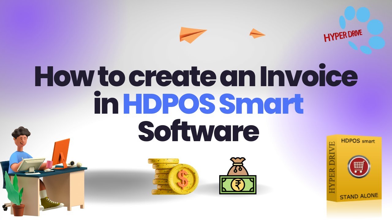 How to create an Invoice in HDPOS Smart Software | Billing software ...