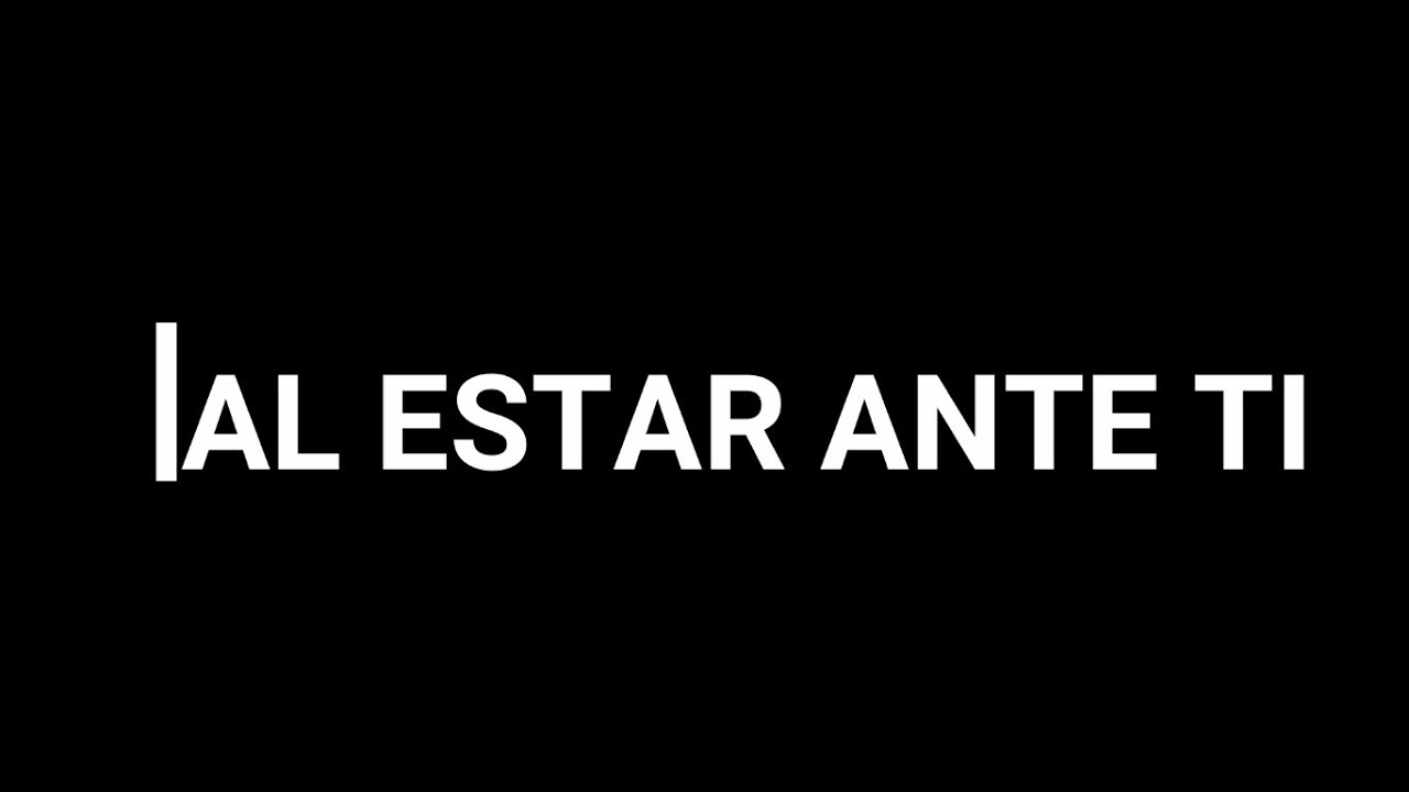 Al estar ante ti (letra) - Alejandro del Bosque - YouTube
