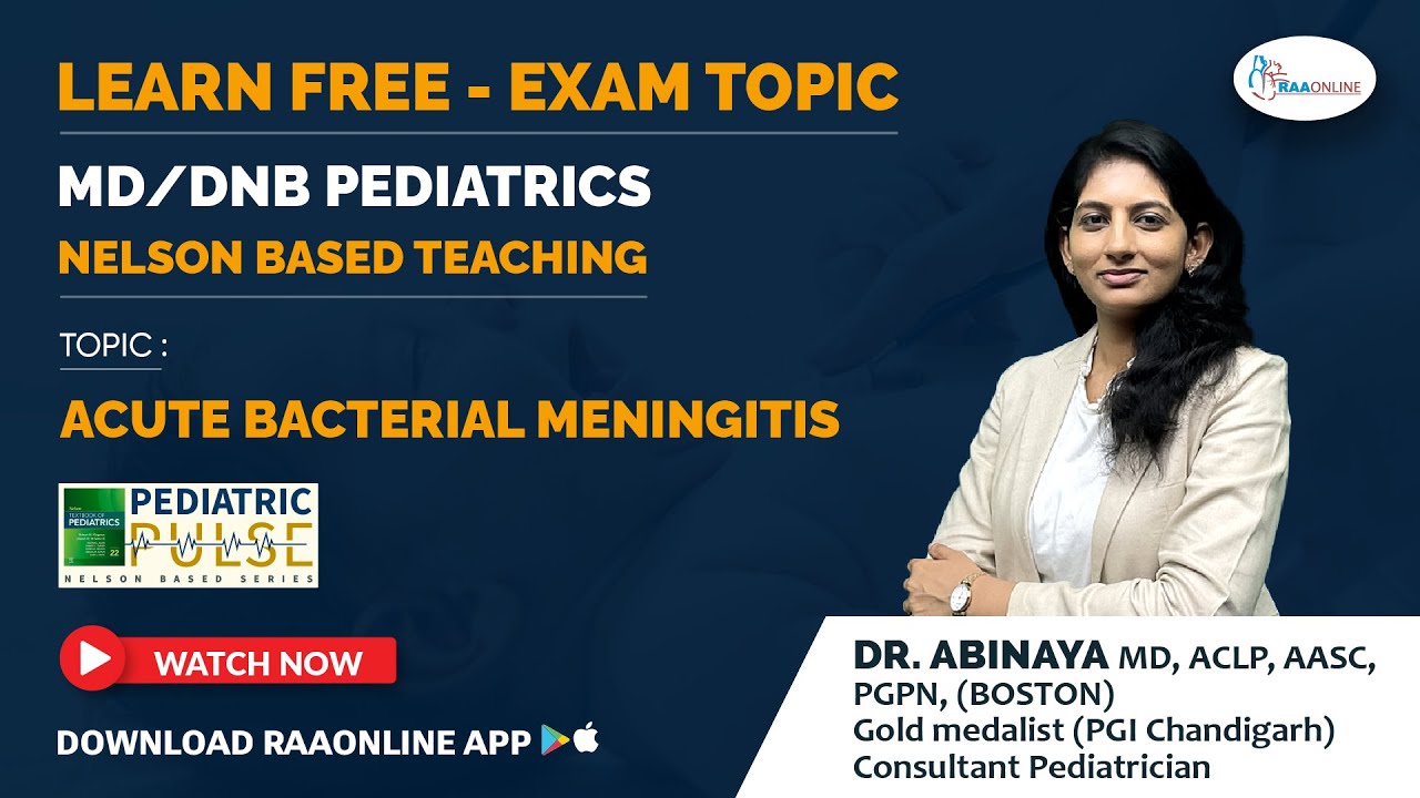 MD/DNB Pediatrics | Nelson Based Pediatrics | Acute Bacterial ...