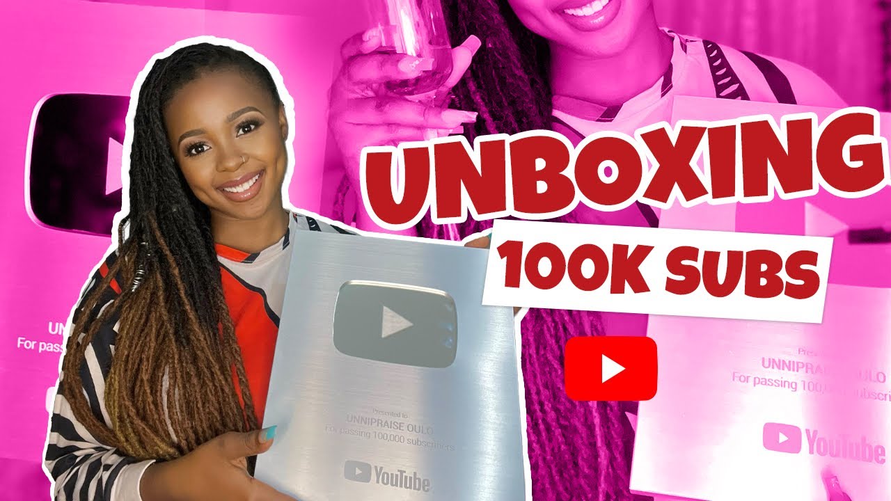 UNBOXING MY SILVER PLAQUE BUTTON -100,000 YouTube Creator Awards - YouTube