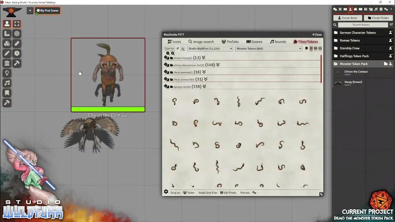 Monsters Token Pack in FoundryVTT - YouTube