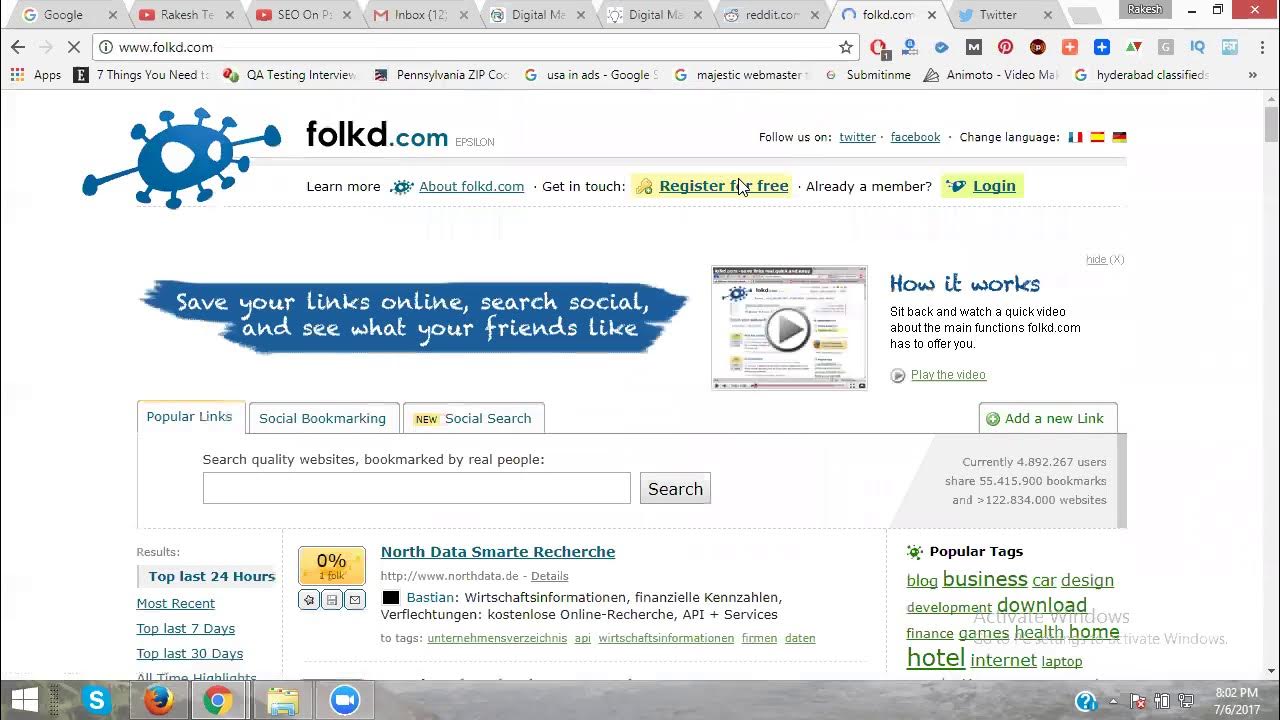 How To Do Submit Social Bookmarking For SEO Off Page Tutorial - Rakesh Tech Solutions - YouTube
