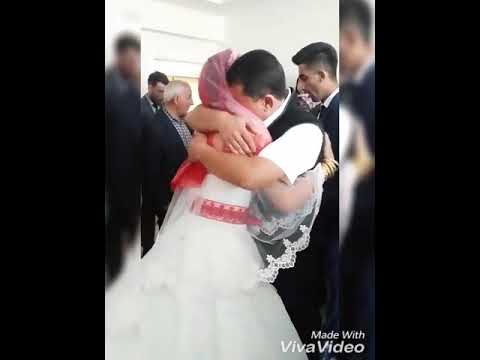 Baba ve kız vedalaşması