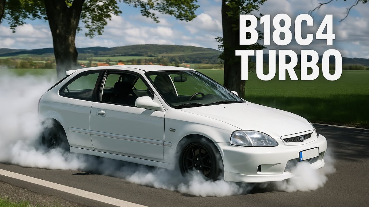 Race Honda Civic 6g b18c4 Turbo 1Bar - YouTube