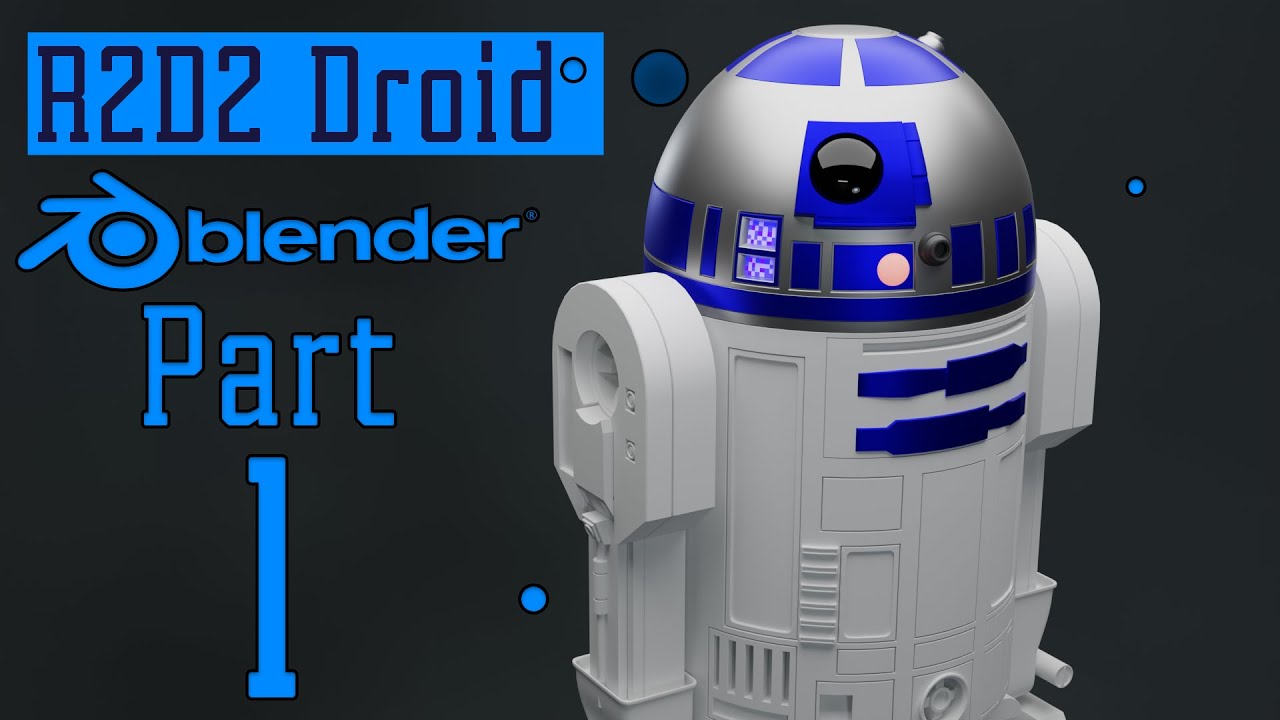 Дроид R2D2 в Blender 3D Part-1 - YouTube