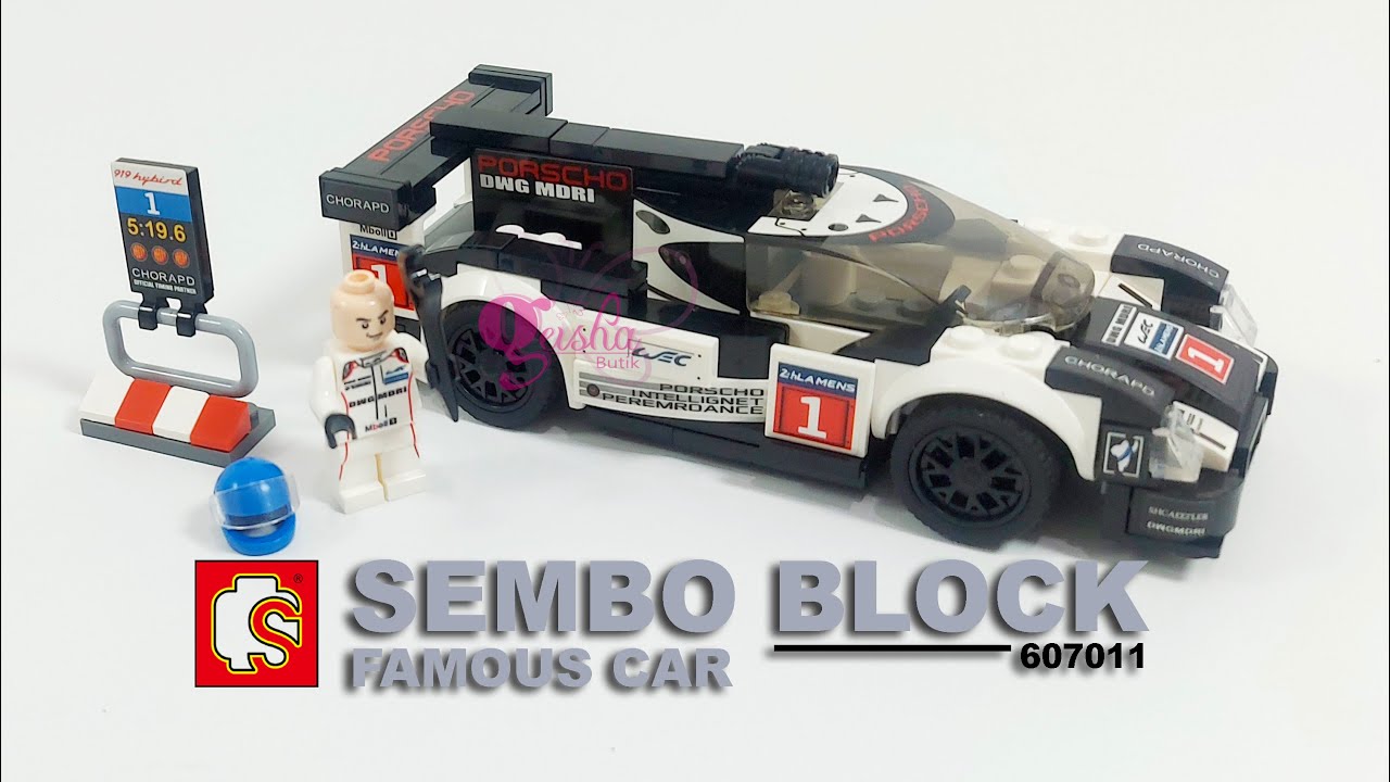 SEMBO BLOCK Porsche - 607011 (Famous Car) - YouTube