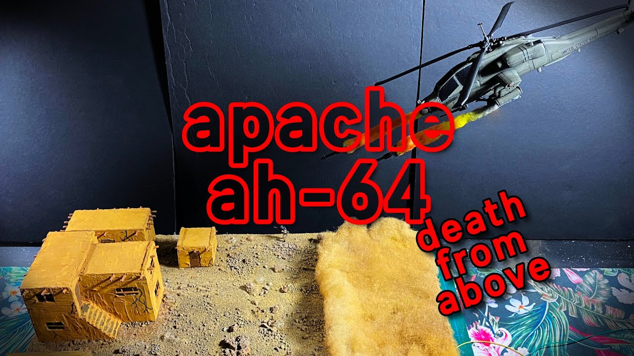 Apache AH-64 - death from the above #Diorama #ScaleModel #Miniature # ...