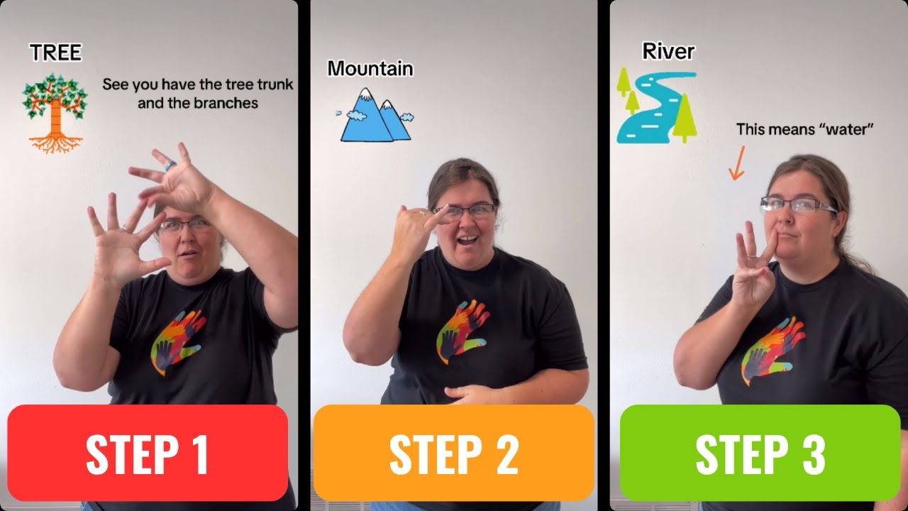 Tutorial: ASL Nature Signs for Beginners | Easy-to-Memorize ASL - YouTube