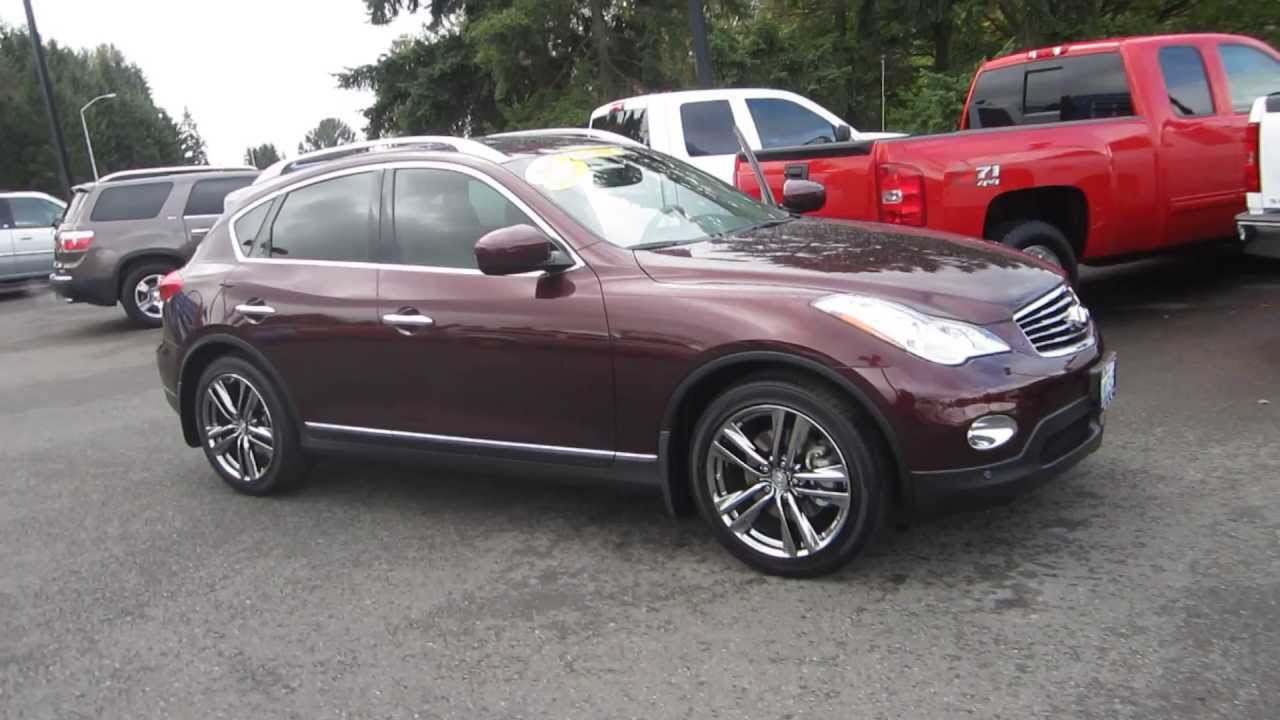 2013 Infiniti EX37, Midnight Garnet - STOCK# K1402351 - Walk around ...