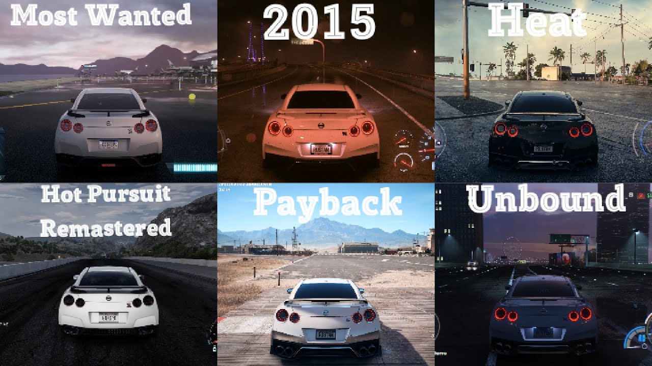 Nissan GT-R - Engine sound differences in NFS games | Unbound, Heat ...