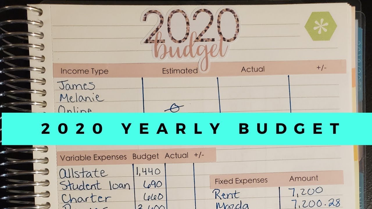 2020 Budget Overview || Budgeting || New Year ||2020 - YouTube