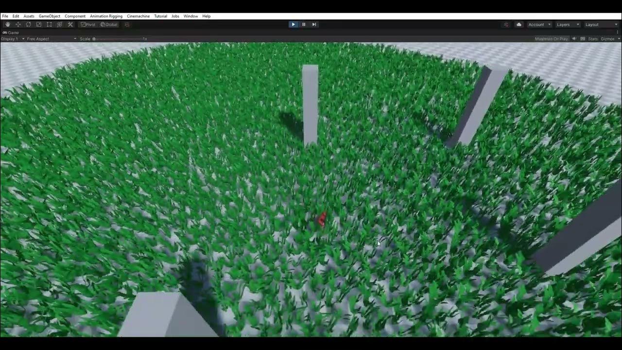 I made Interactive grass shader in Unity - YouTube