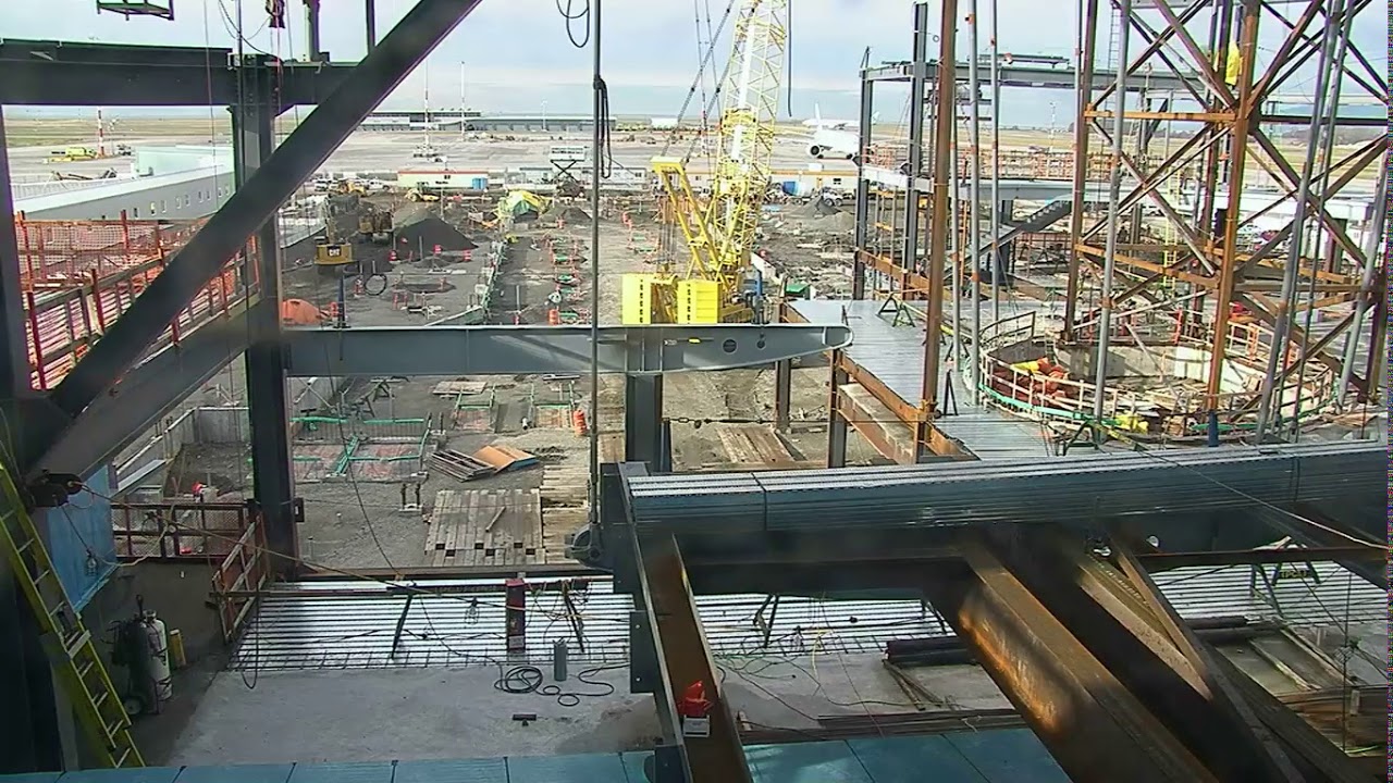 YVR Pier D construction time lapse - YouTube