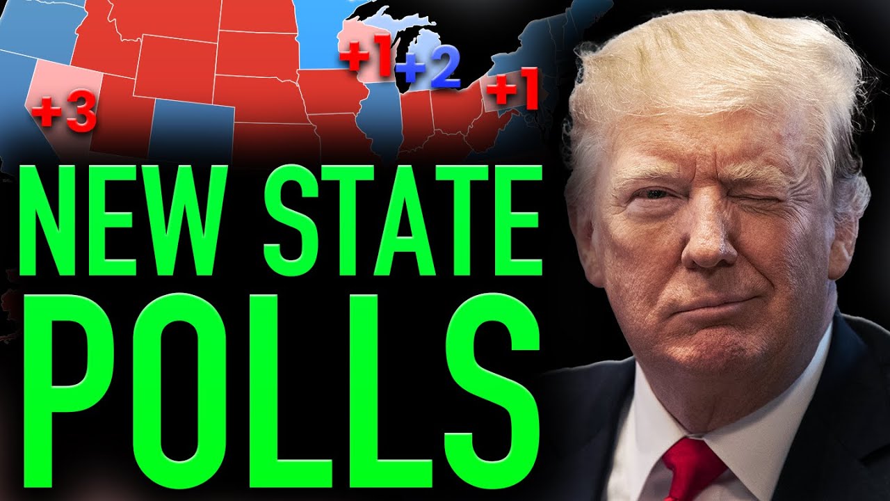2024 ELECTION MAP BASED ON LATEST BATTLEGROUND STATE POLLS - YouTube