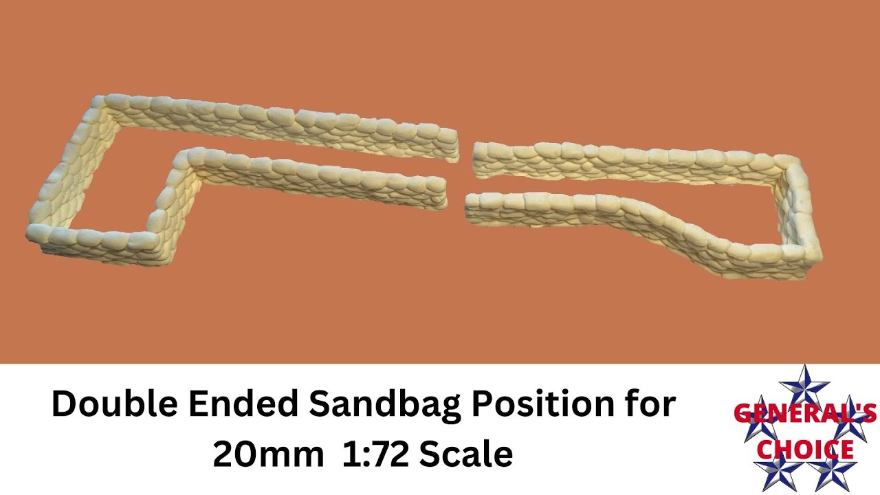 Double Ended Sandbag Position for 20mm / 1:72 scale - YouTube