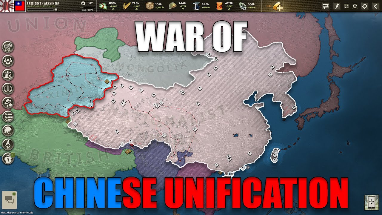 The War of Chinese Unification! Call of War China Let's Play - YouTube
