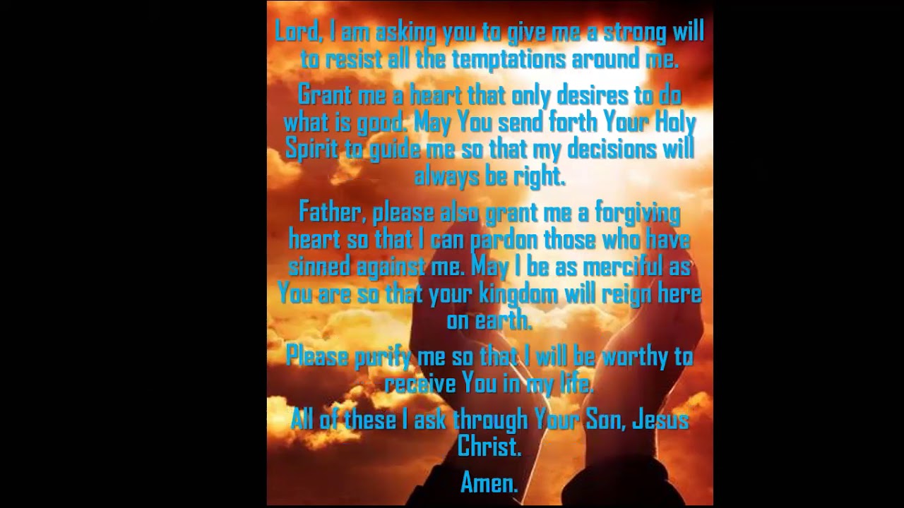 Prayer for Merciful Father in Heaven - YouTube