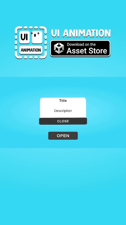 [UI Animation Tool] UI animation in Unity example #2 | PopUp Window - YouTube