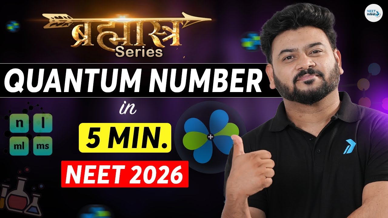 🚀 NEET 2026: Quantum Numbers Explained in Just 5 Mins! | ब्रह्मास्त्र ...