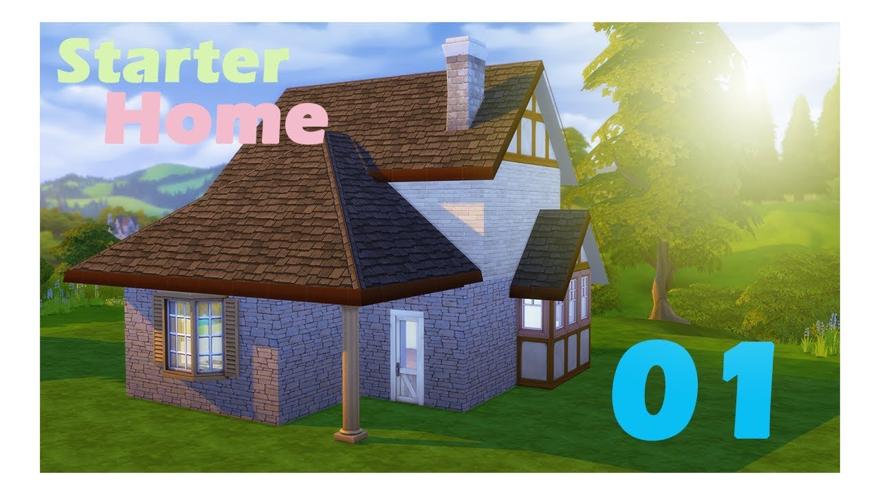 The Sims 4: Speed Build - Starter Home/Cottage - House & Kitchen! - YouTube