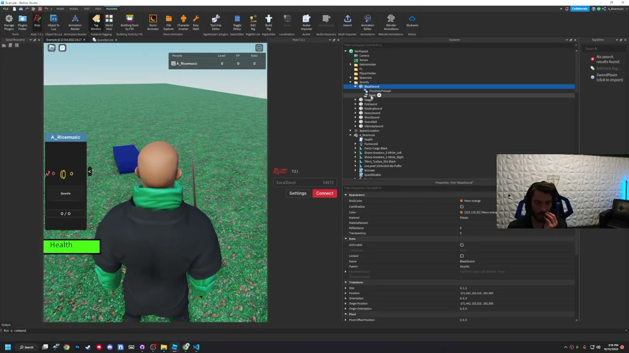 Roblox Studio ESPC RPG template - Weapon System - YouTube