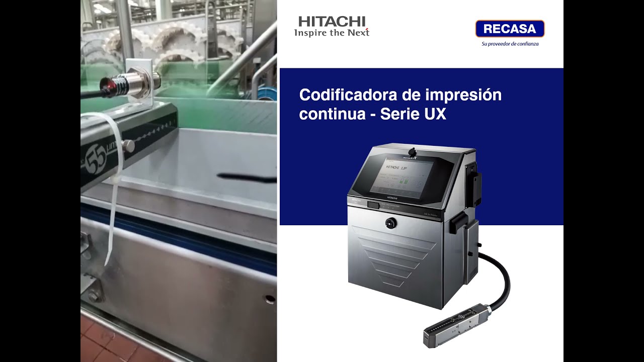 Funcionamiento de codificadora Hitachi - YouTube