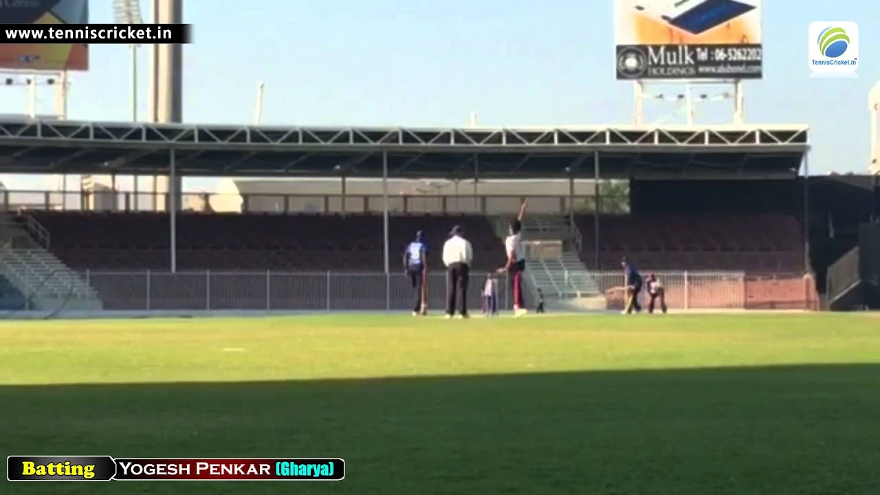 Yogesh Penkar (Gharya) Batting in Dubai Gulf Champions League 2016 ...