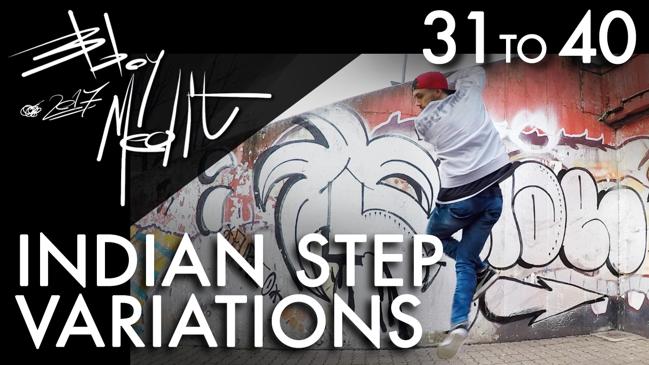 Breakdance Toprock tutorial • 40/100 Indian Step Variations • Bboy ...