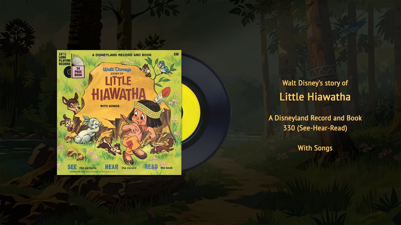 Walt Disney's Little Hiawatha (See-Hear-Read 330) | Vintage Disney ...
