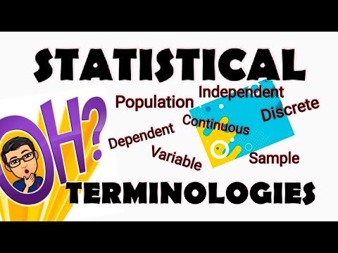 Statistical Terminologies that you need to know - YouTube
