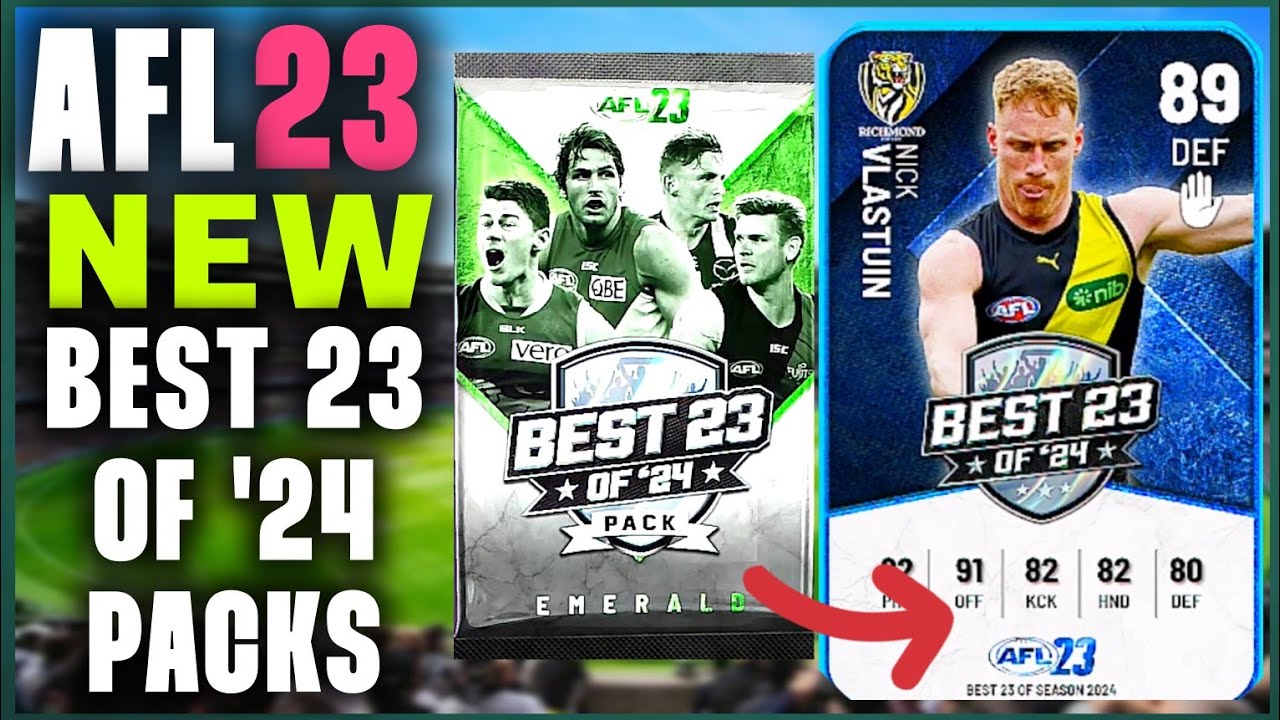 *NEW* BEST 23 OF '24 PACKS ARE HERE! PART 2 - AFL 23 PRO TEAM PACK ...