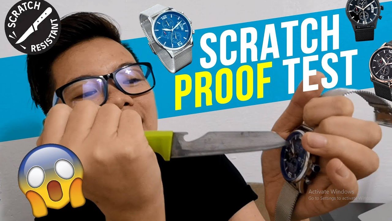 Unboxing Aviator Watch with Scratch Proof test - YouTube