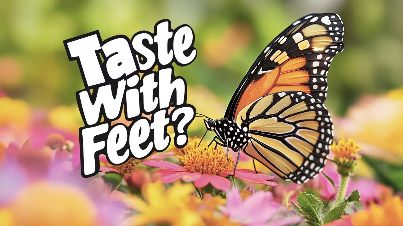 Do butterflies taste with their feet? - YouTube