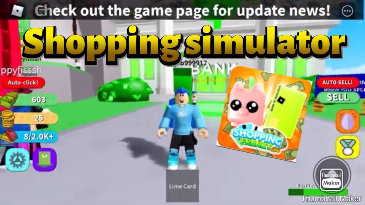 PLAYING 🤑SHOPPING SIMULATOR IN ROBLOX!! - YouTube