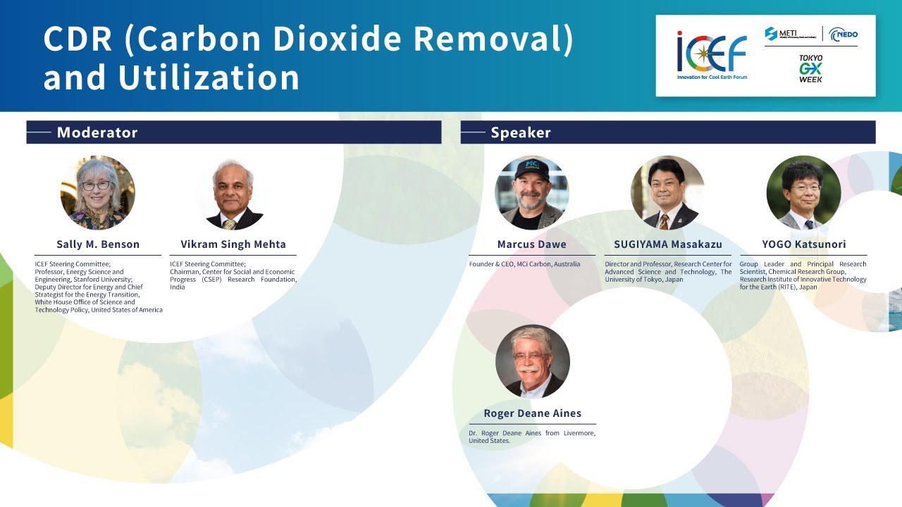 ICEF2025 ｜ CDR (Carbon Dioxide Removal) and Utilization - YouTube