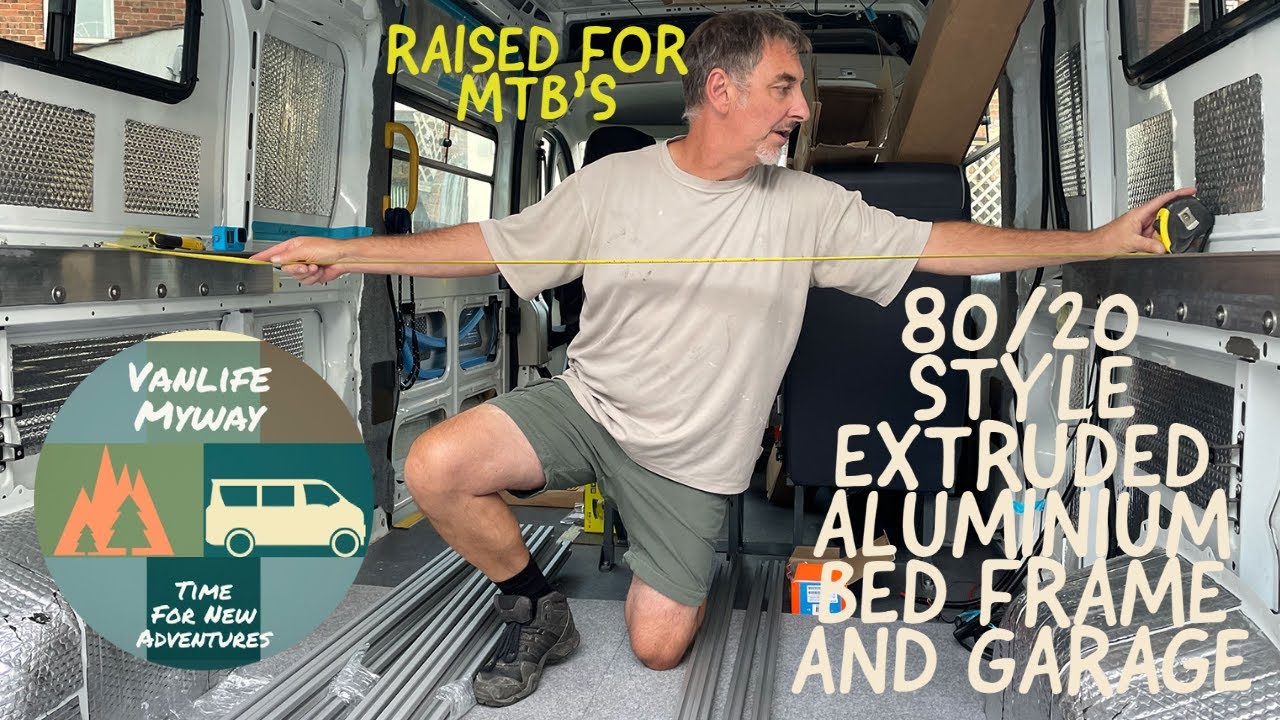 80/20 RAISED BED OVER MTB VAN GARAGE - YouTube